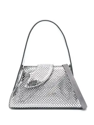 Gcds Small Comma Metallic Leather Bag