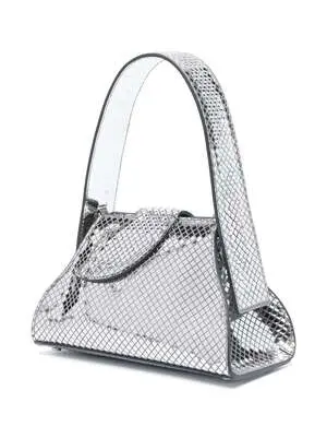 Gcds Small Comma Metallic Leather Bag