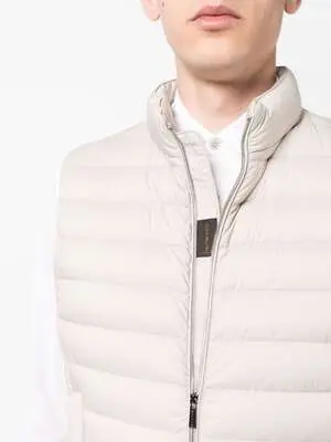 MOORER Quilted-finish Padded Jacket