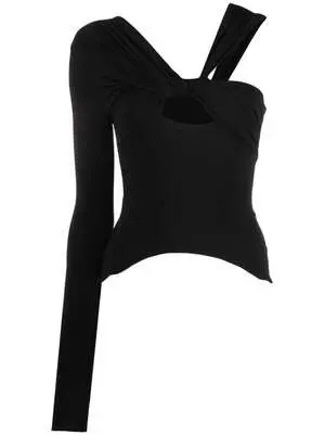 NENSI DOJAKA One-shoulder Top - Black