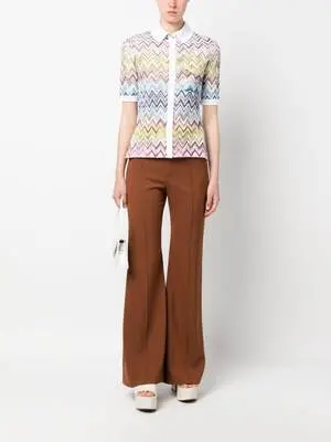 Missoni Zigzag Pattern Polo Shirt