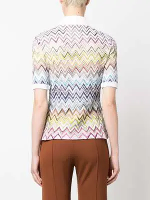 Missoni Zigzag Pattern Polo Shirt