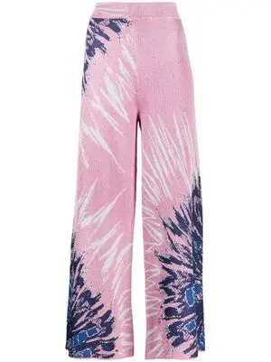 HAYLEY MENZIES Metallic Tie-dye Jacquard Knit Culottes