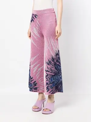 HAYLEY MENZIES Metallic Tie-dye Jacquard Knit Culottes