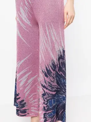 HAYLEY MENZIES Metallic Tie-dye Jacquard Knit Culottes