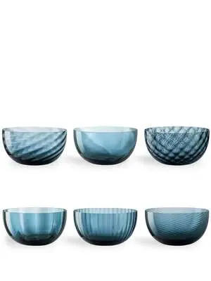 NASONMORETTI Idra Glass Cups - Blue