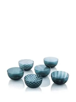 NASONMORETTI Idra Glass Cups - Blue