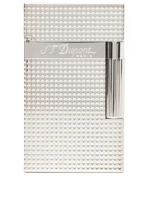 S.t. Dupont Engraved-logo Detail Lighter - Silver