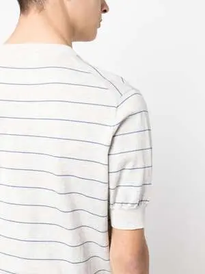 Brunello Cucinelli Striped Cotton T-shirt