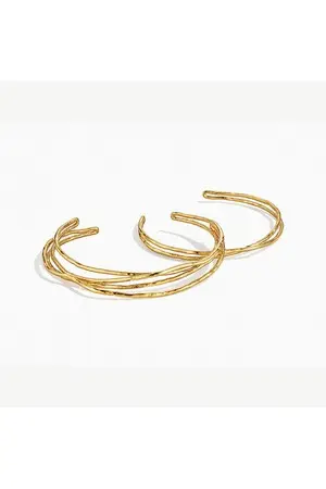 SOKO Nyundo Stacking Cuff Bracelets - Gold