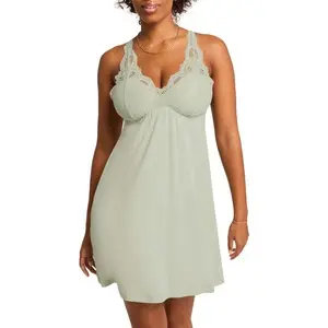 Fleur't Belle Epoque Fuller Cup Lace Chemise Fern