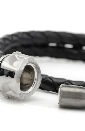 CUFFLINKS, INC. Braided Leather Bracelet