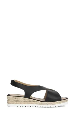 Aquatalia Adelina Crisscross Slingback Sandal - Black
