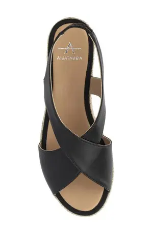 Aquatalia Adelina Crisscross Slingback Sandal - Black