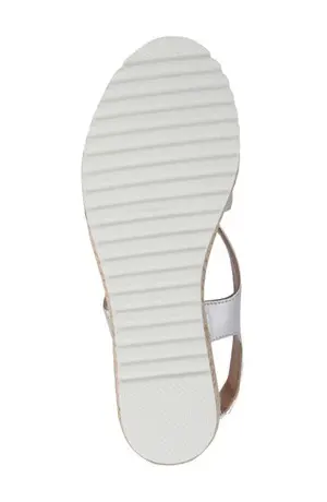 Aquatalia Adelina Crisscross Slingback Sandal - Silver