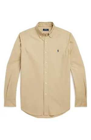 Polo Ralph Lauren Classic Fit Garment-dyed Long Sleeve Oxford Shirt