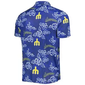 Reyn Spooner Seattle Mariners Cooperstown Collection Puamana Print Polo