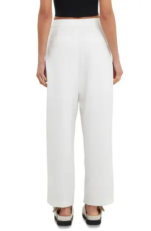 GREY LAB High-waisted Balloon Trousers - White