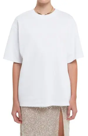 GREY LAB Boxy Cotton Blend T-shirt