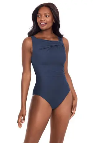MIRACLESUIT® Rock Solid Avra One-piece Swimsuit - Midnight Blue