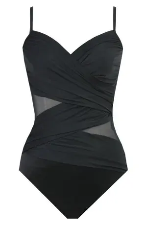 Miraclesuit Network Mystify Underwire One-piece Swimsuit - Black