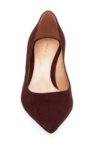 GIANVITO ROSSI Pointed-toe Kitten Heel Pump - Royale