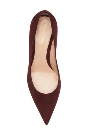 GIANVITO ROSSI Pointed-toe Kitten Heel Pump - Royale