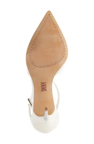 Dkny Veata Pointed-toe Slingback Pumps - Egg Nog