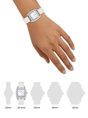 Hermès Cape Cod Tonneau Stainless Steel, 1.3 Tcw Diamond & Leather Strap Watch