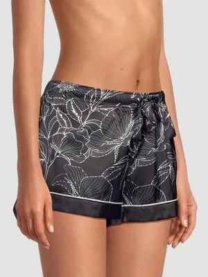 AVERIE Leaf Print Short Pajama Set
