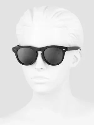 Oliver Spencer Rorke Round Mirrored Sunglasses