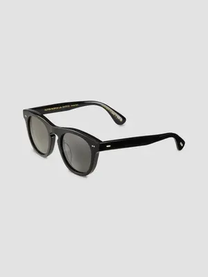 Oliver Spencer Rorke Round Mirrored Sunglasses