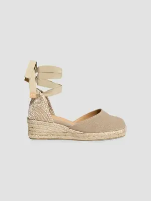 CastaÑer Carina 3 Espadrille Wedge Sandals - Sand