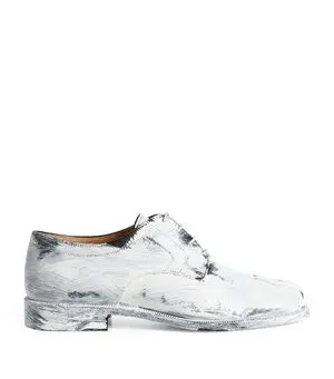 MAISON MARGIELA Paint-effect Tabi Oxford Shoes