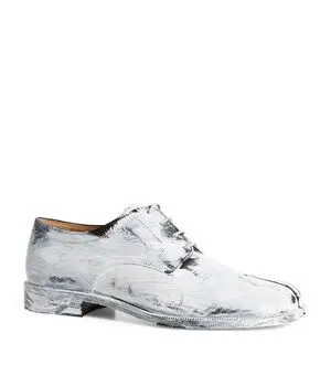 MAISON MARGIELA Paint-effect Tabi Oxford Shoes