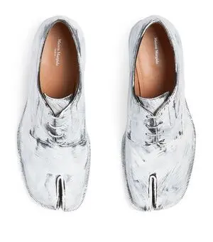 MAISON MARGIELA Paint-effect Tabi Oxford Shoes