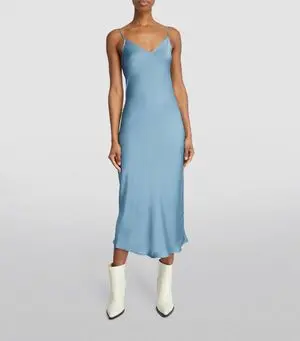 Allsaints 2-In-1 Hana Slip Dress In Blue - 45% Off | Editorialist