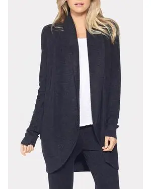 Barefoot Dreams Cozychic Lite Circle Cardigan - Black