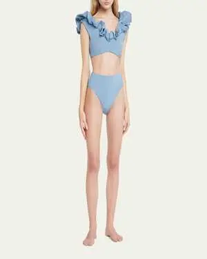 MAYGEL CORONEL Lucila High-rise Two-piece Swimsuit