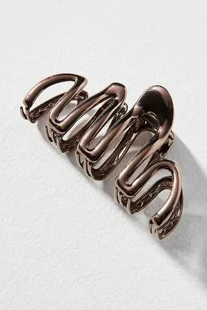 Anthropologie By Anthropologie Squiggle Hair Claw Clip Brown