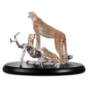SWAROVSKI Swarovski Crystal Cheetah Sculpture Beige