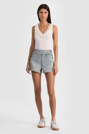 Alice + Olivia Donald Jean Short - Blue