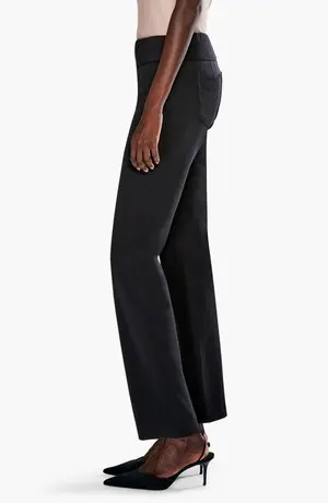 NIC+ZOE Work It Straight Leg Trousers - Black Onyx