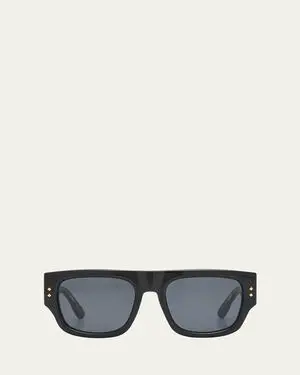Gucci Oversized Rectangle Sunglasses - Black