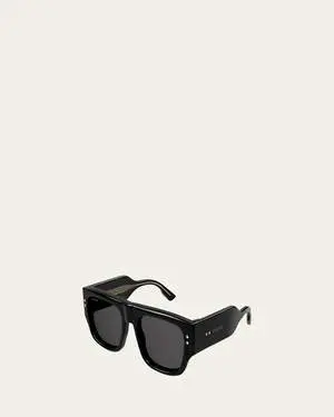 Gucci Oversized Rectangle Sunglasses - Black