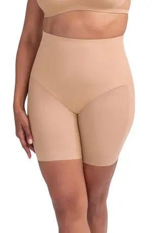 HONEYLOVE Superpower Mid Waist Shaper Shorts - Sand