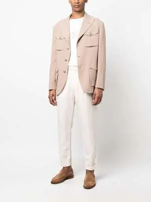 Brunello Cucinelli Single-breasted Linen Blazer