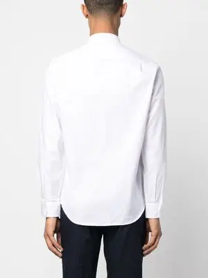 FURSAC Collarless Long-sleeve Cotton Shirt