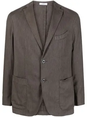 Boglioli Notched-lapels Single-breasted Blazer - Brown