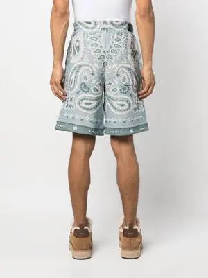 Amiri Paisley-embroidered Shorts
